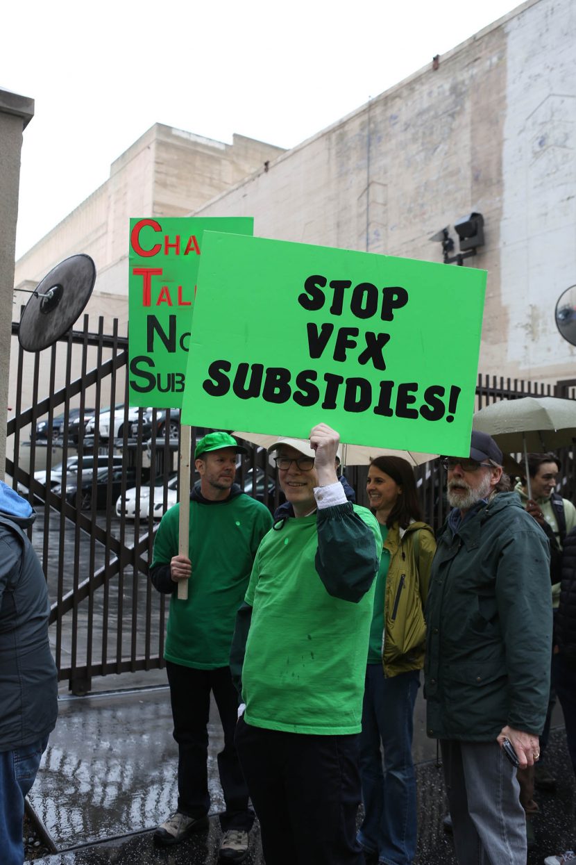 Coverage from the Oscar subsidy protest - fxguide